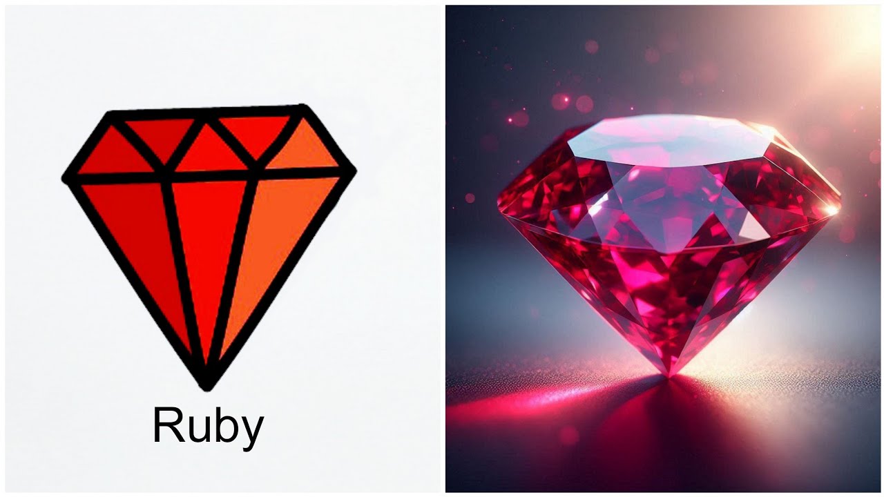 Easy RUBY 🔴 Drawing ! Very Easy #easydrawings #kidsdrawing #ruby - YouTube