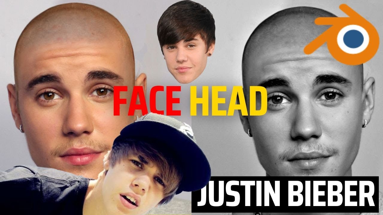 Justin Bieber 3D Model : 2D to 3D Model | Blender Facebuilder Tutorial ...