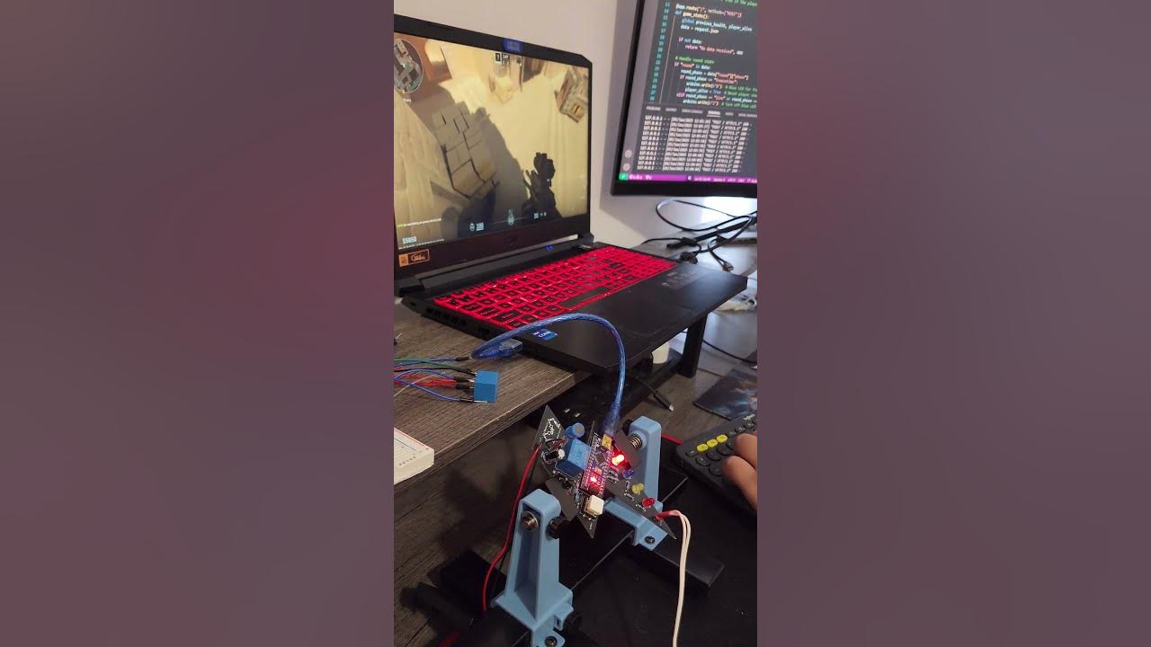Arduino shocks you when you take a damage from the game! #csgo #csgoclips #arduino #arduinonano ...