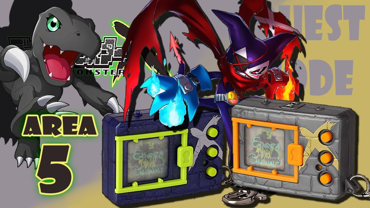 DIGIMON XC/XD (Versión 2) AREA 5 - QUEST MODE (Renamon X, Agumon Negro ...