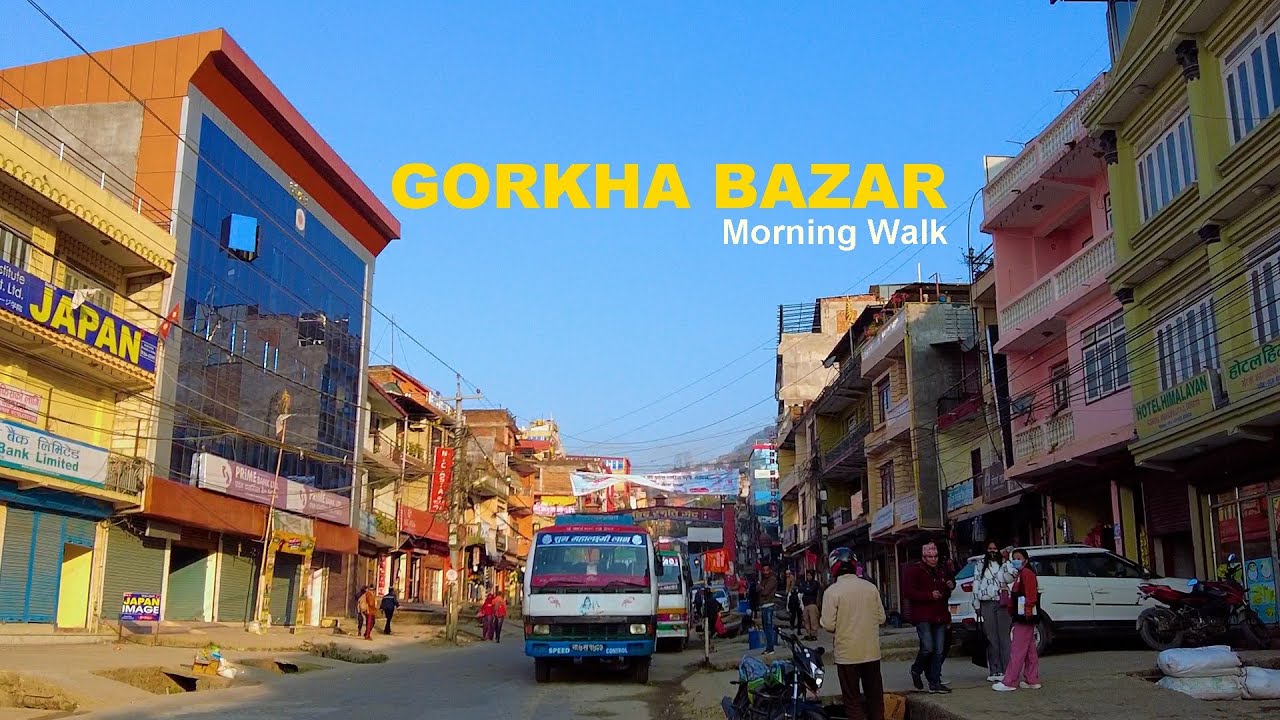 Morning Walk in Gorkha [4K🇳🇵] Virtual Walking Tour Nepal 2023 - YouTube