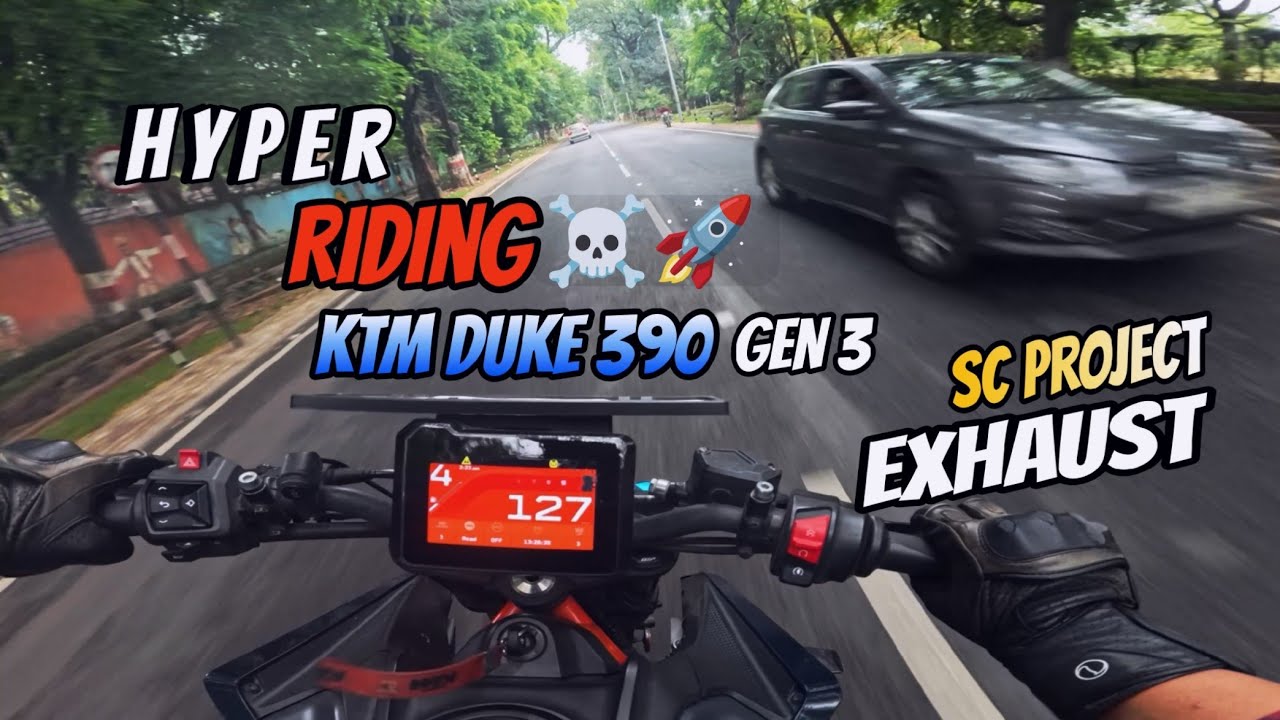 Hyper Riding 🤯 KTM DUKE 390 gen 3 ️‍🩹One in India Sc Project Loud ...