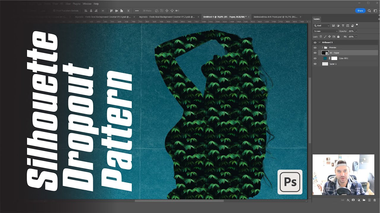 Silhouette Dropout Pattern Photoshop Tutorial | Brand_x Supply Co ...