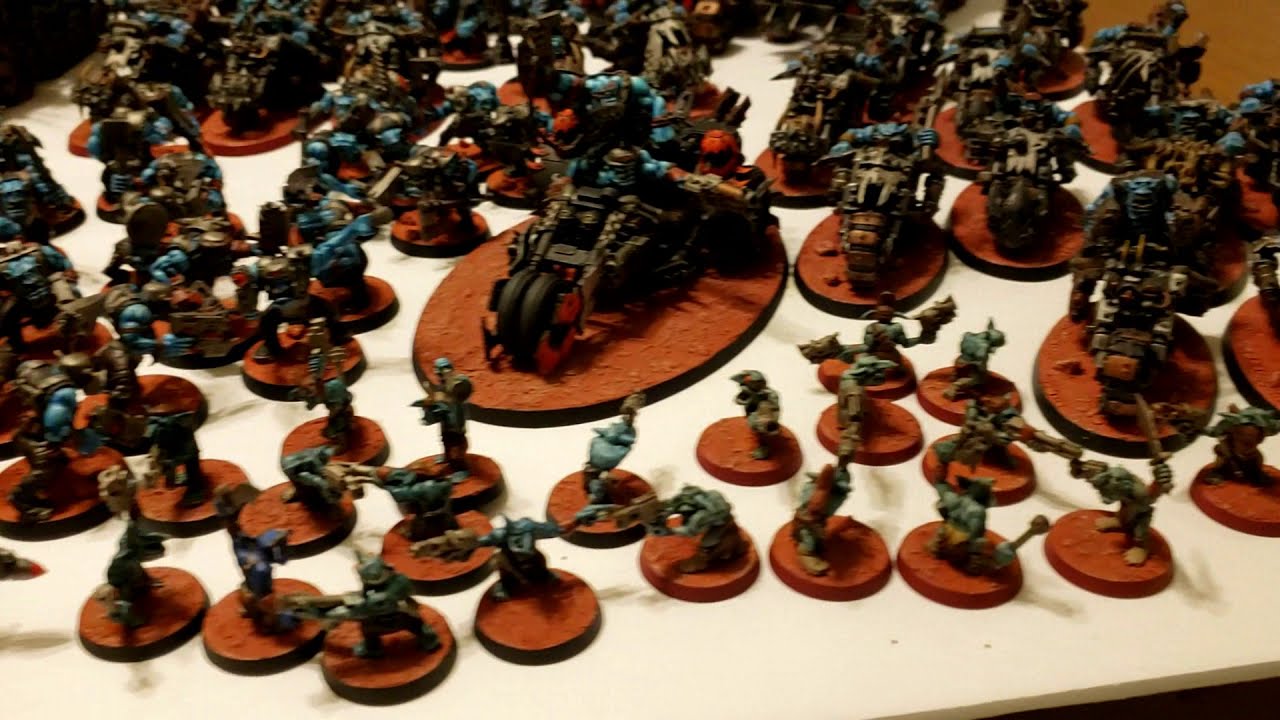 vlog #1303 - Completed Blue Skinned Goff Ork Army full showcase! (SOLD ...