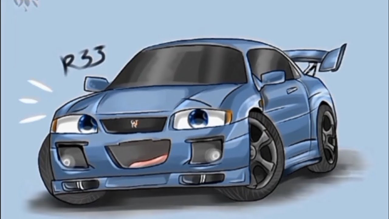 R33 gtr drawing 😍 - YouTube