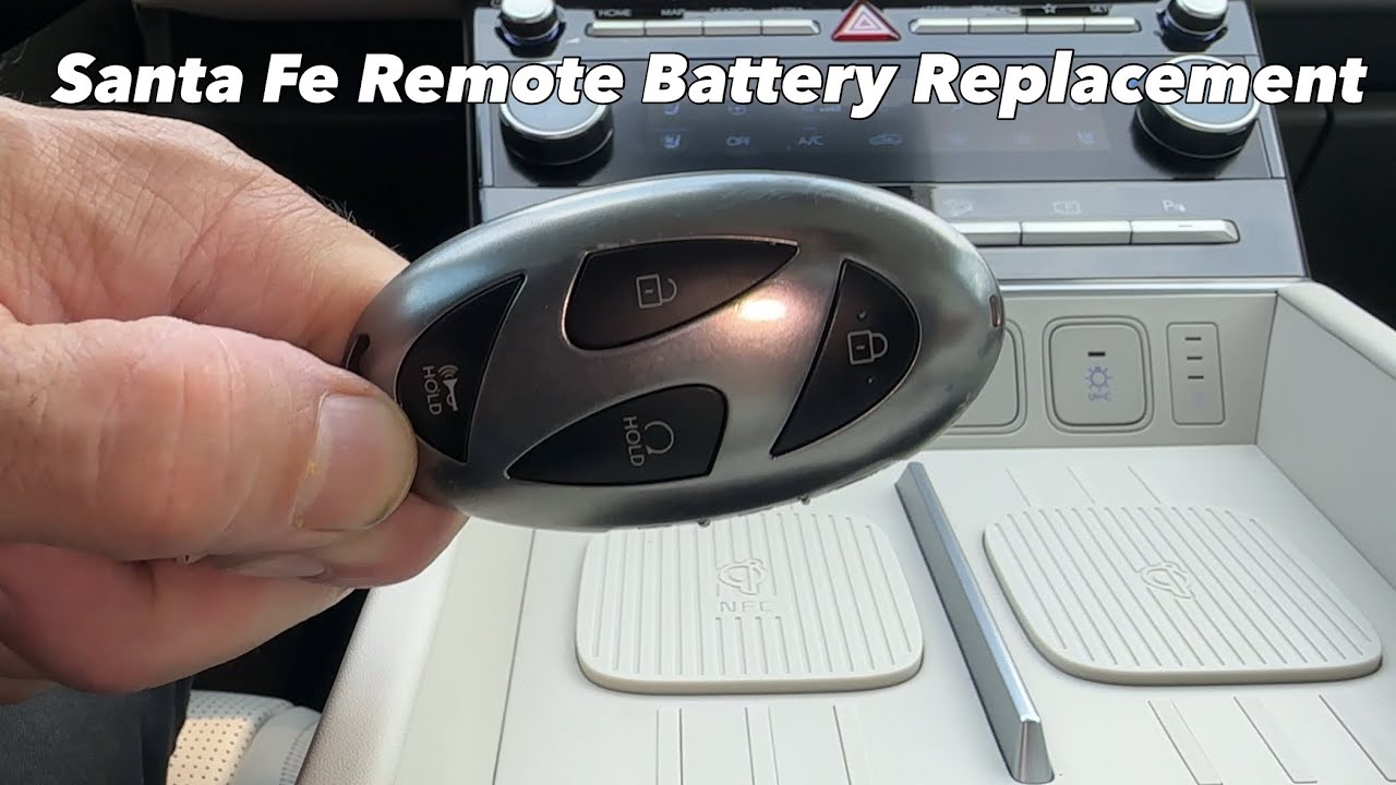 2024-2025 Hyundai Santa Fe How to Replace Remote Key Battery - YouTube