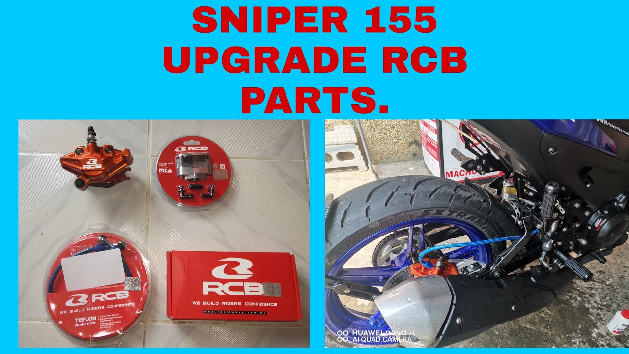 YAMAHA SNIPER 155 INSTALL RCB BRAKE MASTER PUMP RCB CALIPER RCB FLUID ...