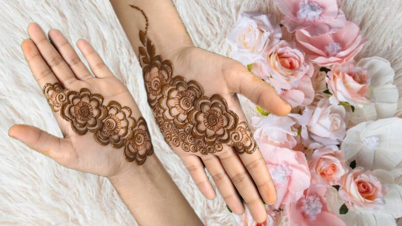🔥"Floral Elegance: Mehendi Magic in Nature's Embrace" 🌺🌿||Easy and ...