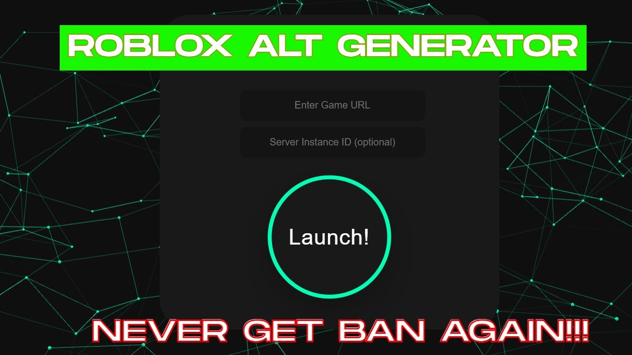 ROBL0X ALT GENERAT0R FREE - YouTube