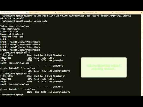 How to Expand and Rebalance a Gluster Storage Volume - YouTube