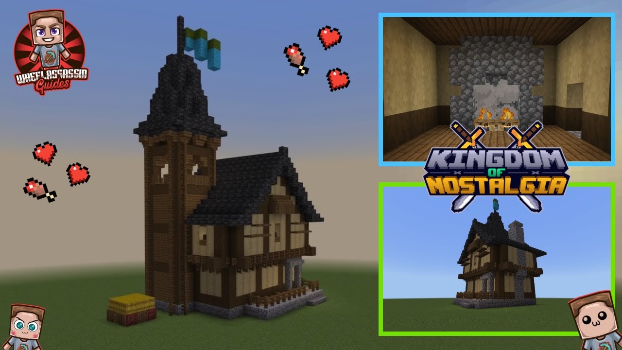 How to build my Kingdom of Nostalgia House in Minecraft!! | Medieval ...