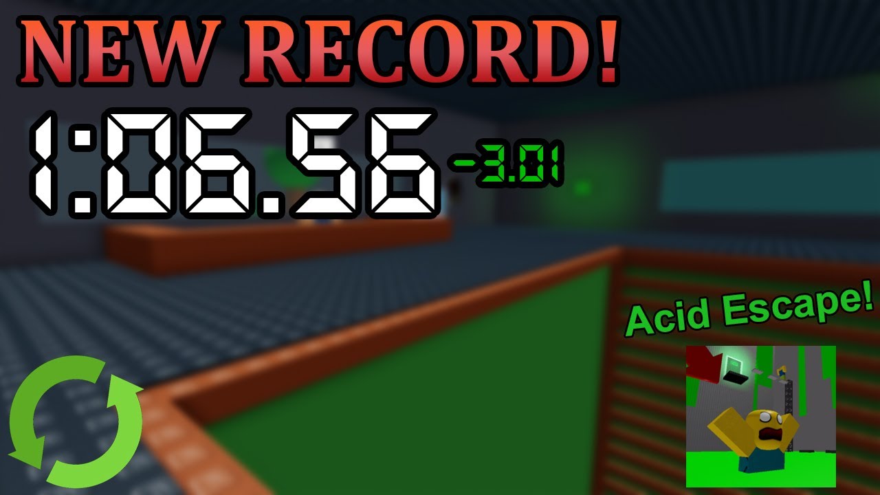 Acid Escape - Acid Hotel Speedrun 1:06.56 (Roblox) [UPDATED] - YouTube