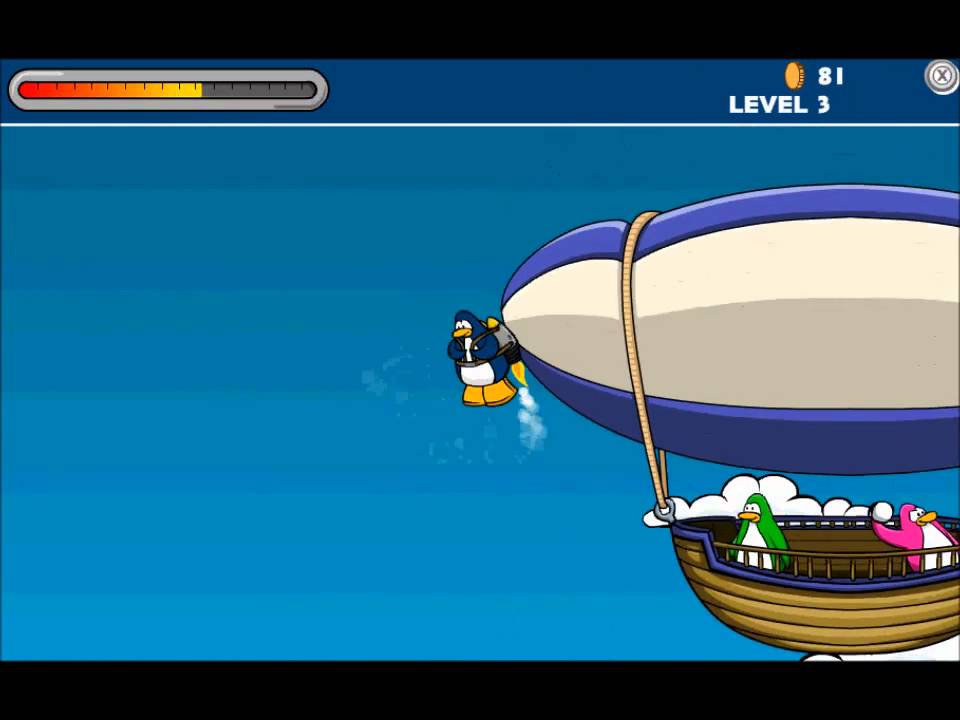 Club Penguin Jet pack Adventure level 3 fuels - YouTube