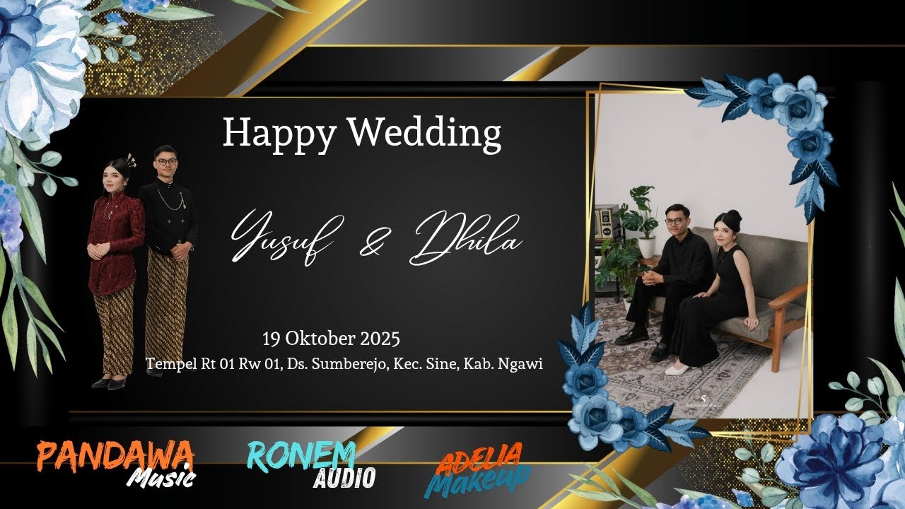 📡Live Wedding Dhila 💕 Yusuf || ADELIA MAKEUP || PANDAWA Music || RONEM ...