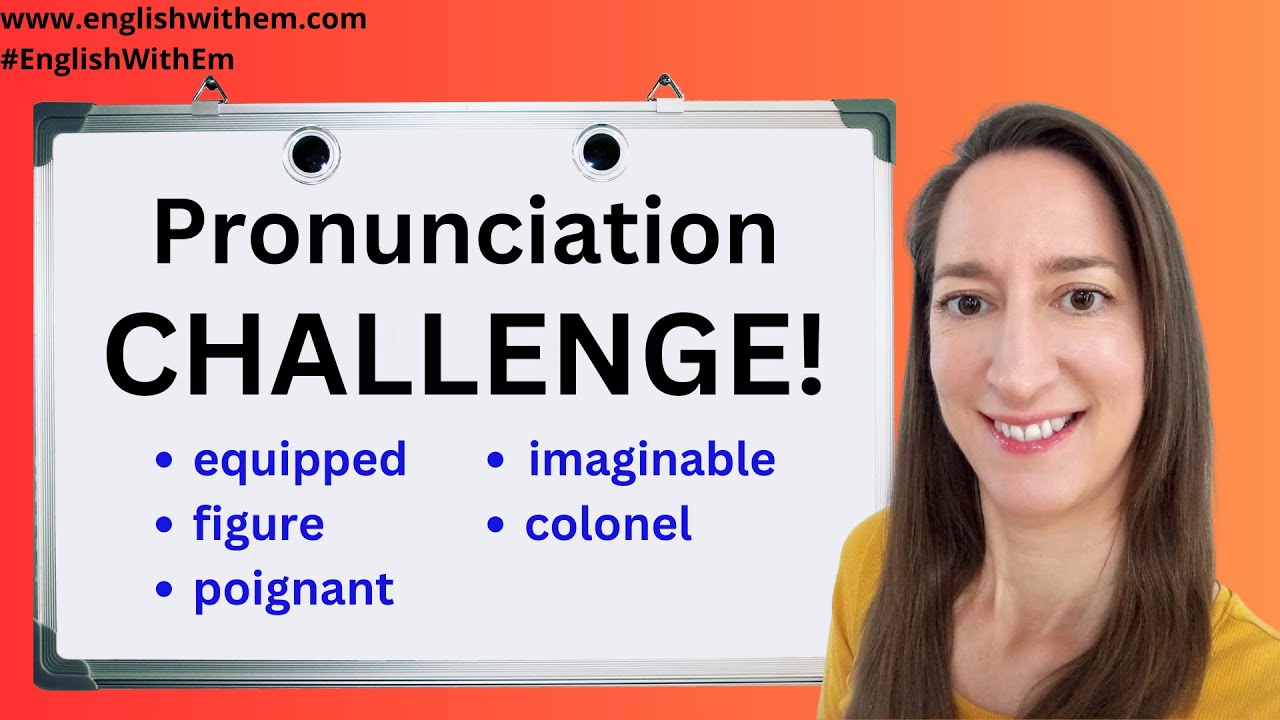 English Pronunciation CHALLENGE! - YouTube