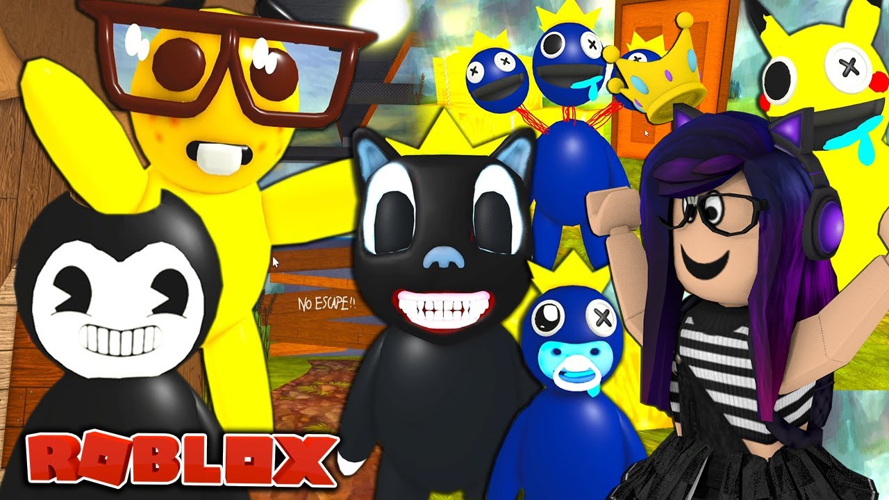 CARTOON CAT- BENDY- PIKACHU en el Mundo de RAINBOW FRIENDS | Kori - YouTube