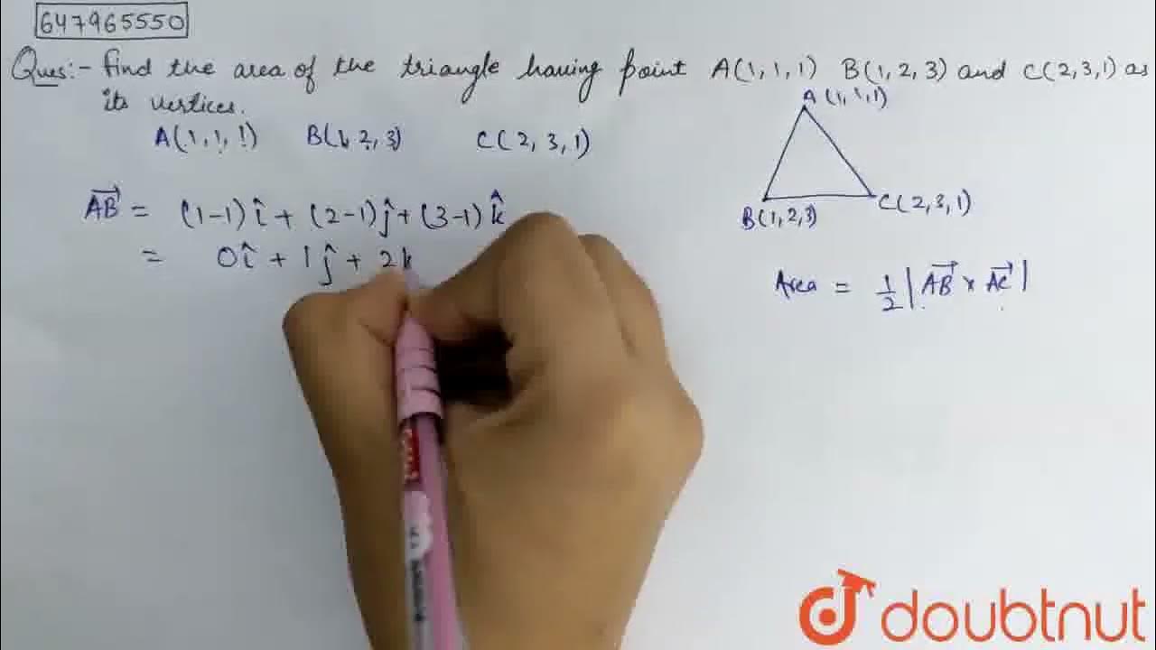 find-the-area-of-the-triangle-having-point-a-1-1-1-b-1-2-3-and-c-2-3-1