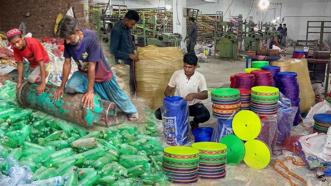 Incredible Manufacturing Process From Waste Bottles into Strong Plastic ...
