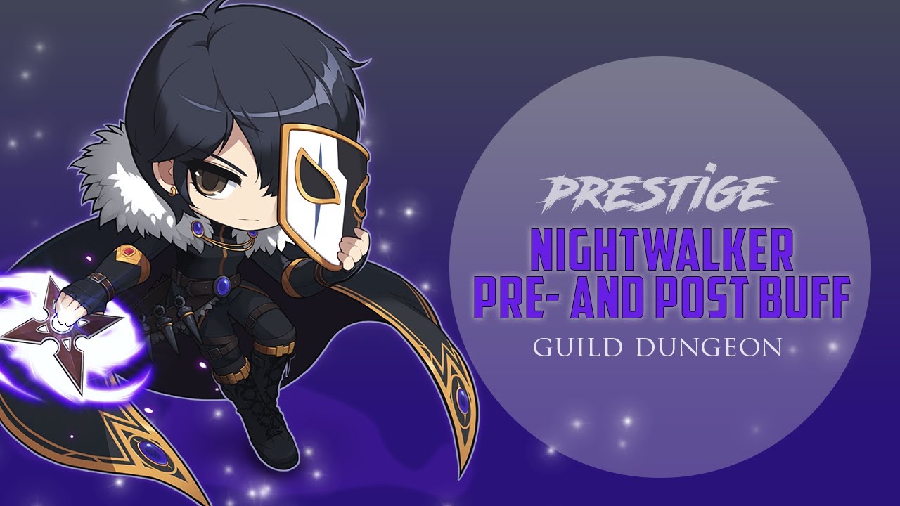 [MapleStory M/楓之谷M] Night Walker Guild Dungeon Pre & Post Buffs - YouTube