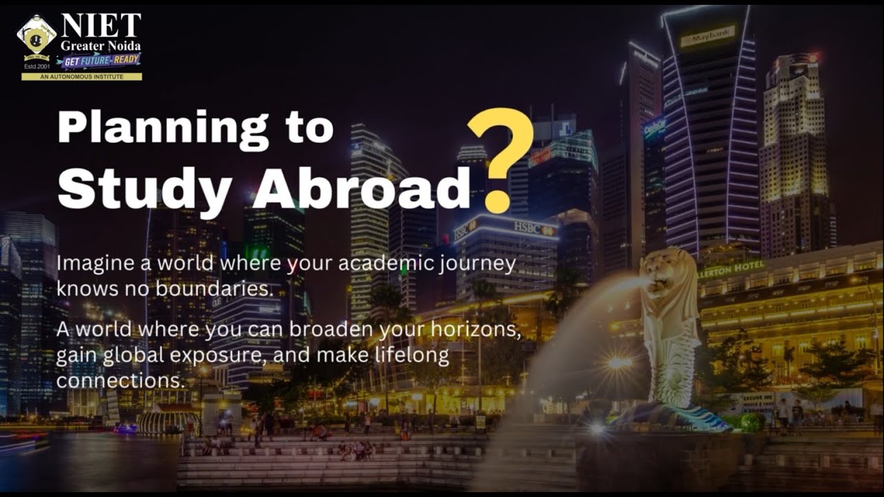 NIET International Twinning Program | Study Abroad | B.Tech, MBA, MCA - YouTube