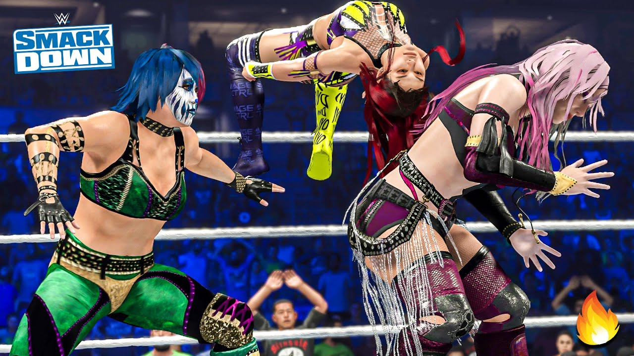 ⚡Iyo Sky vs Asuka vs Kairi Sane - WWE 2K23 at SmackDown for WWE Women's ...