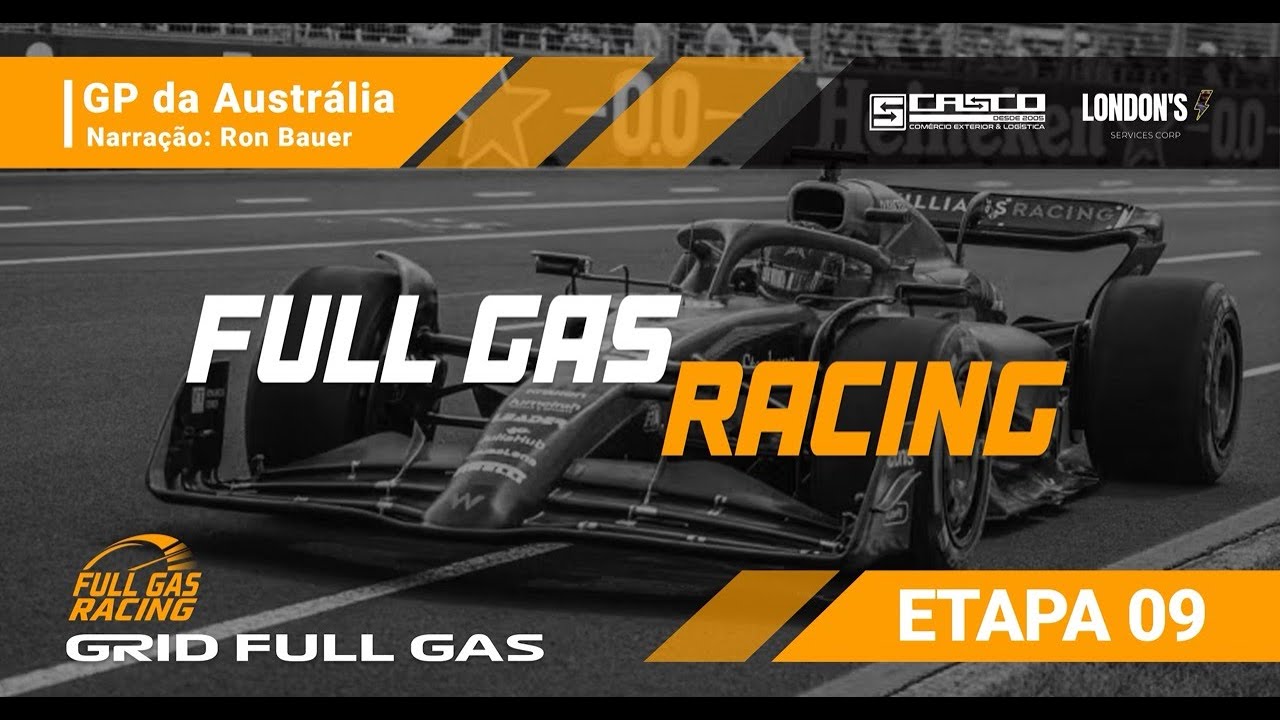FULL GAS RACING F1 | GRID FULL | 9ª ETAPA - GP AUSTRÁLIA - COM RON ...