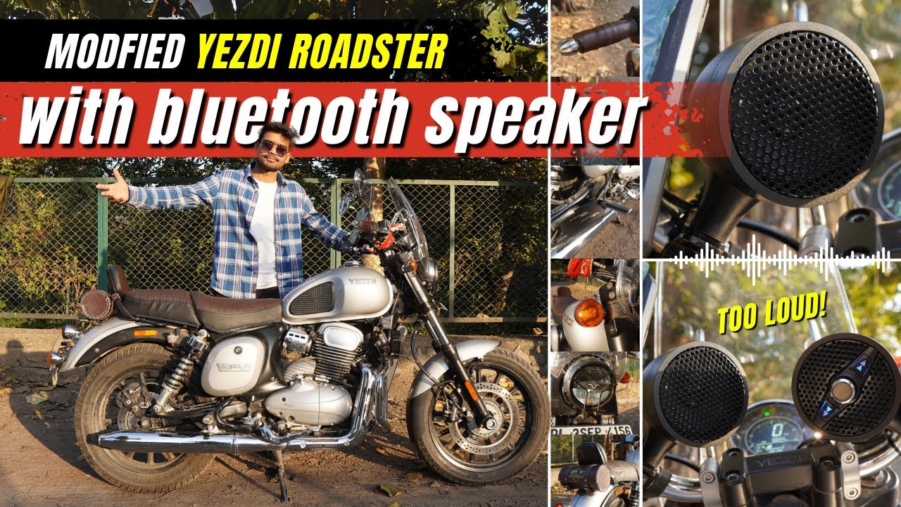 Modified Yezdi Roadster with Bluetooth Speaker | 🔥🤩🔊 Best Accessories ...