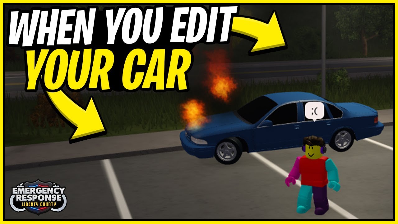 When you Edit your Vehicle in ERLC! // Roblox ER:LC - YouTube