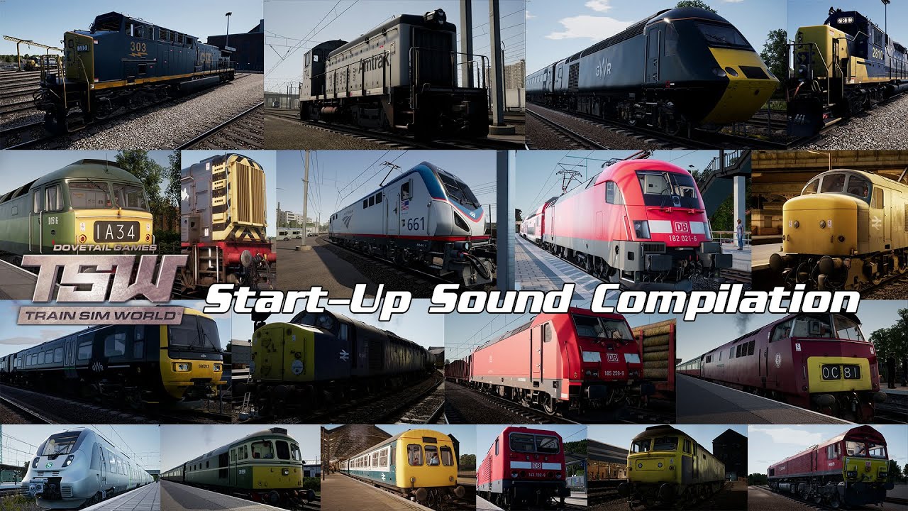 Train Sim World Locomotive/Train Start-Up Sound Compilation - YouTube