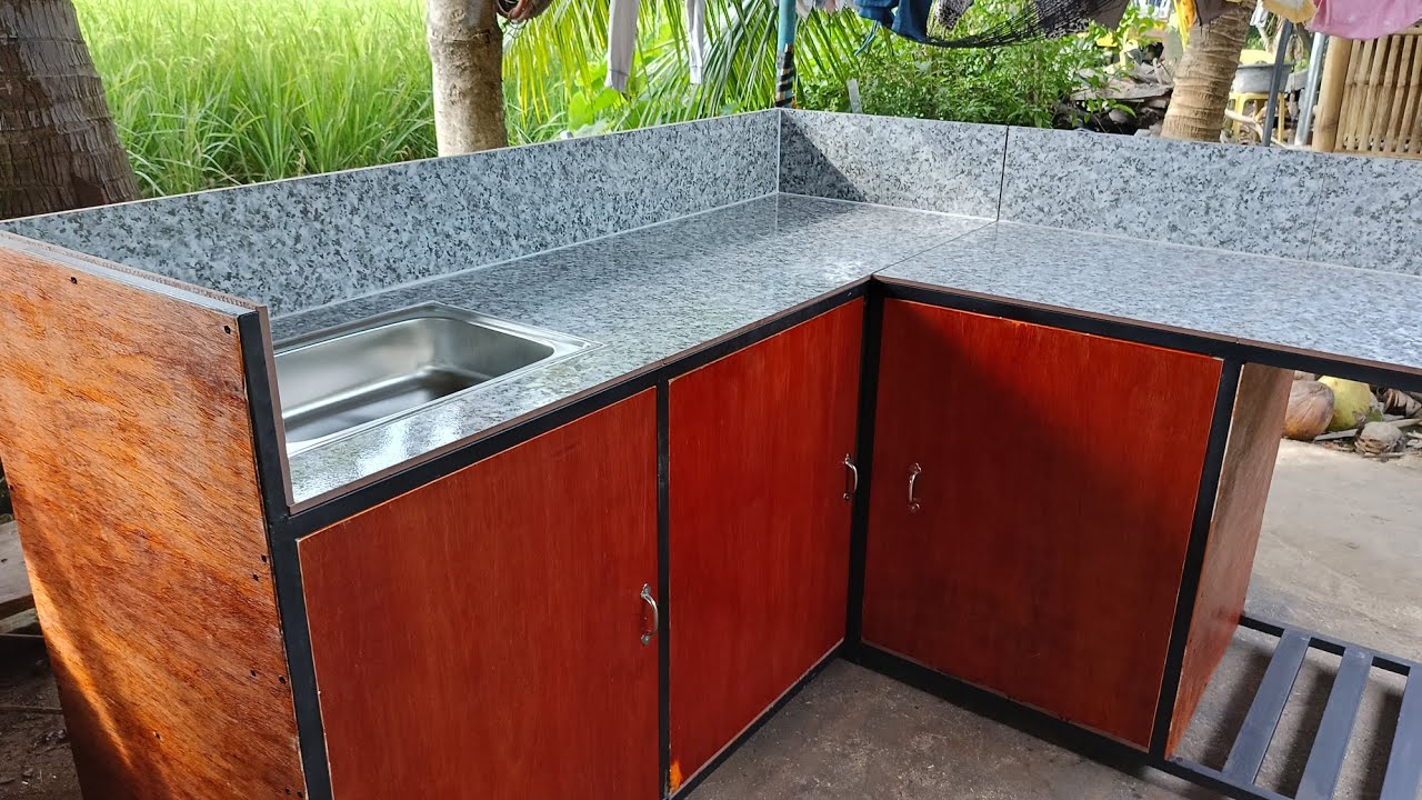 PORTABLE KITCHEN SINK, finish project - YouTube