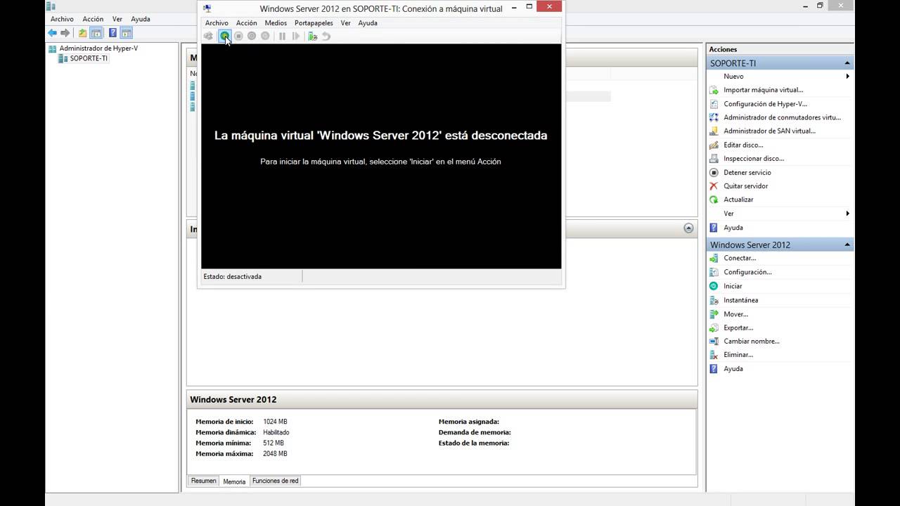 Hyper-v - Memoria RAM dinámica - YouTube