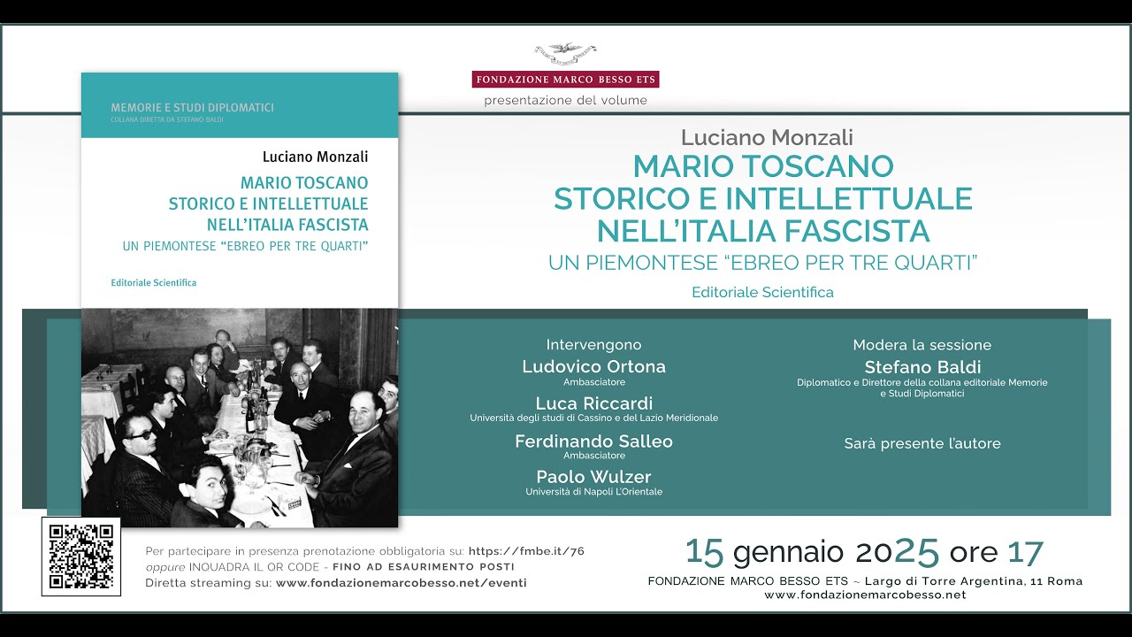 Mario Toscano, storico e intellettuale nell'Italia fascista - YouTube