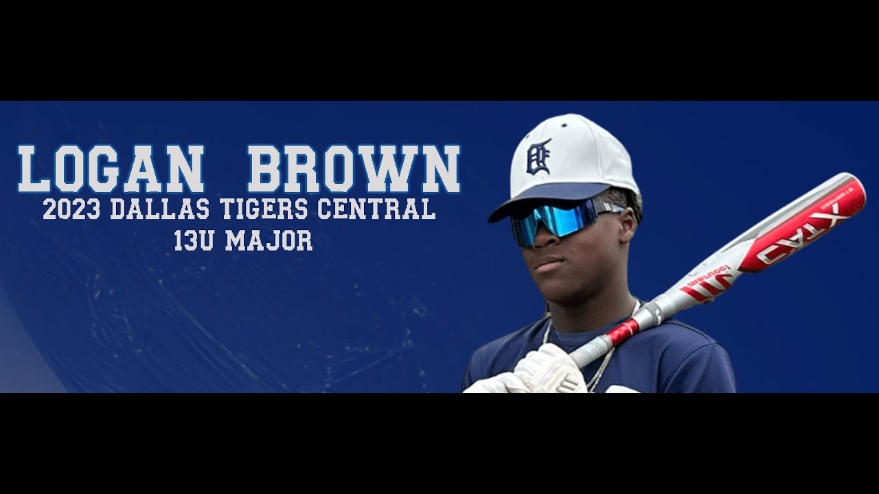 Logan Brown Dallas Tigers 13U Majors Baseball 2023 Highlights - YouTube