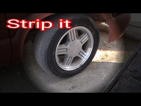 Stripping aluminum S-10 rims like new - YouTube