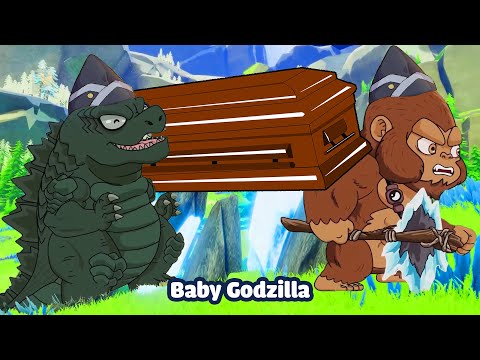 Baby Godzilla vs Baby Kong vs Baby Ghidorah || Coffin Dance Song Meme ...