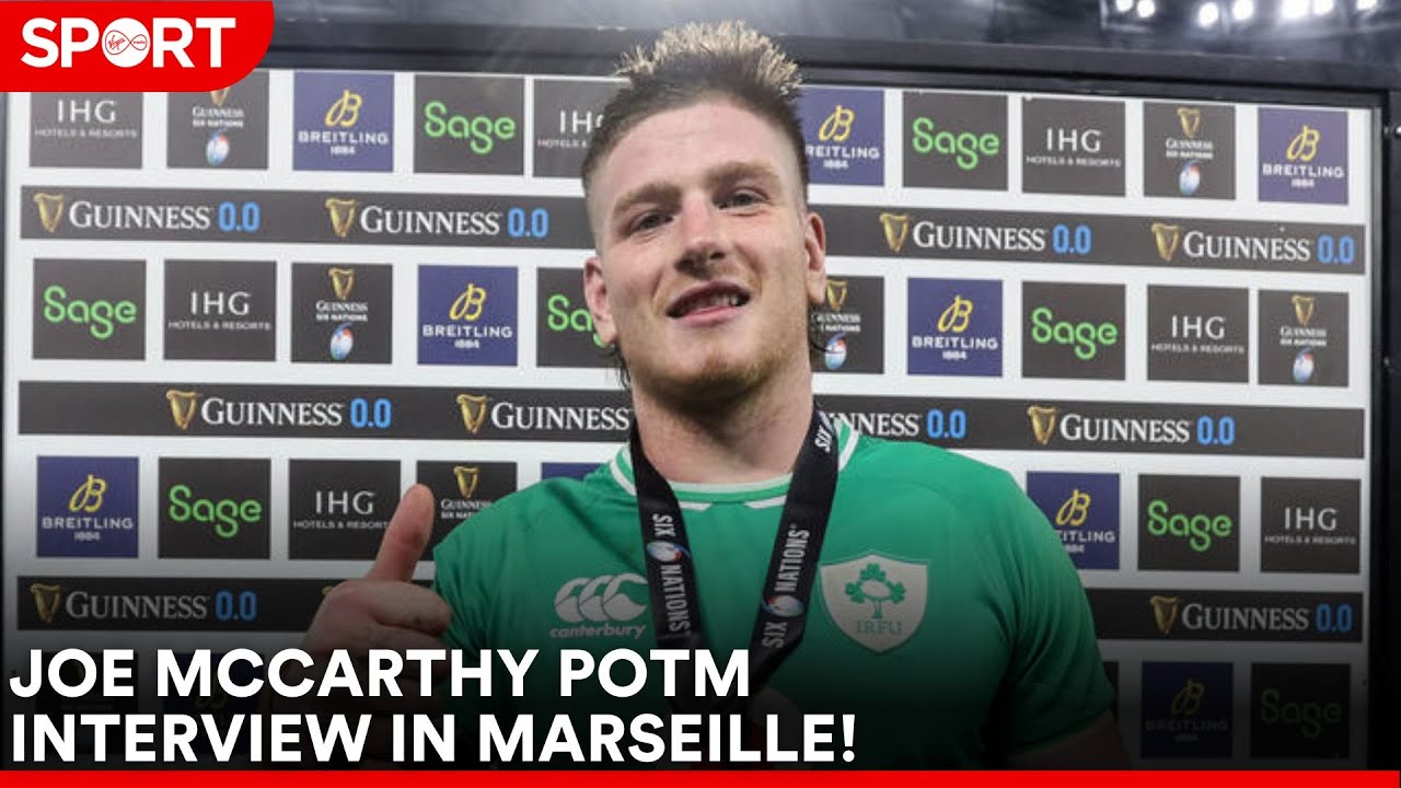 Player of the Match Joe McCarthy after Ireland hammer France! - YouTube