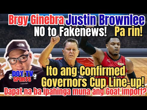 Ginebra new import and line-up sa Governors Cup 