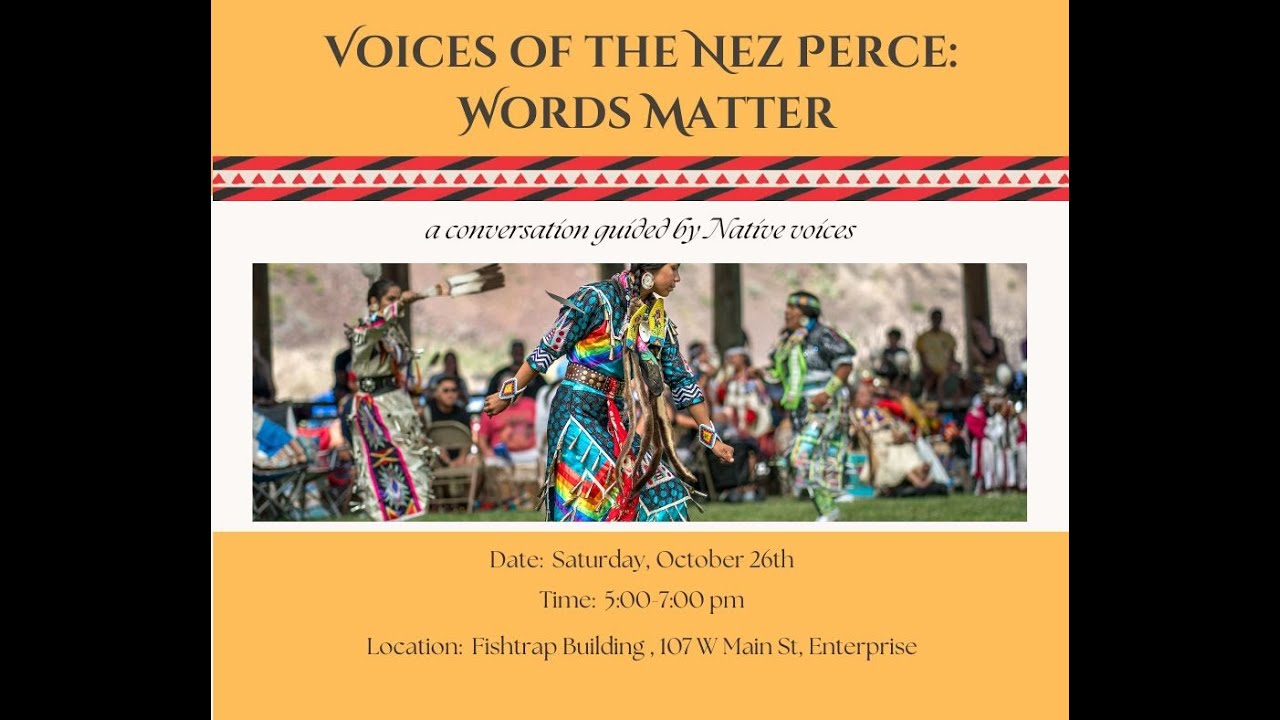 Voices Of The Nez Perce: Words Matter - YouTube