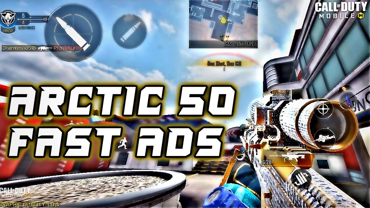 ARCTIC 50 Fast ADS + No HITMARK COD MOBILE | #codm - YouTube
