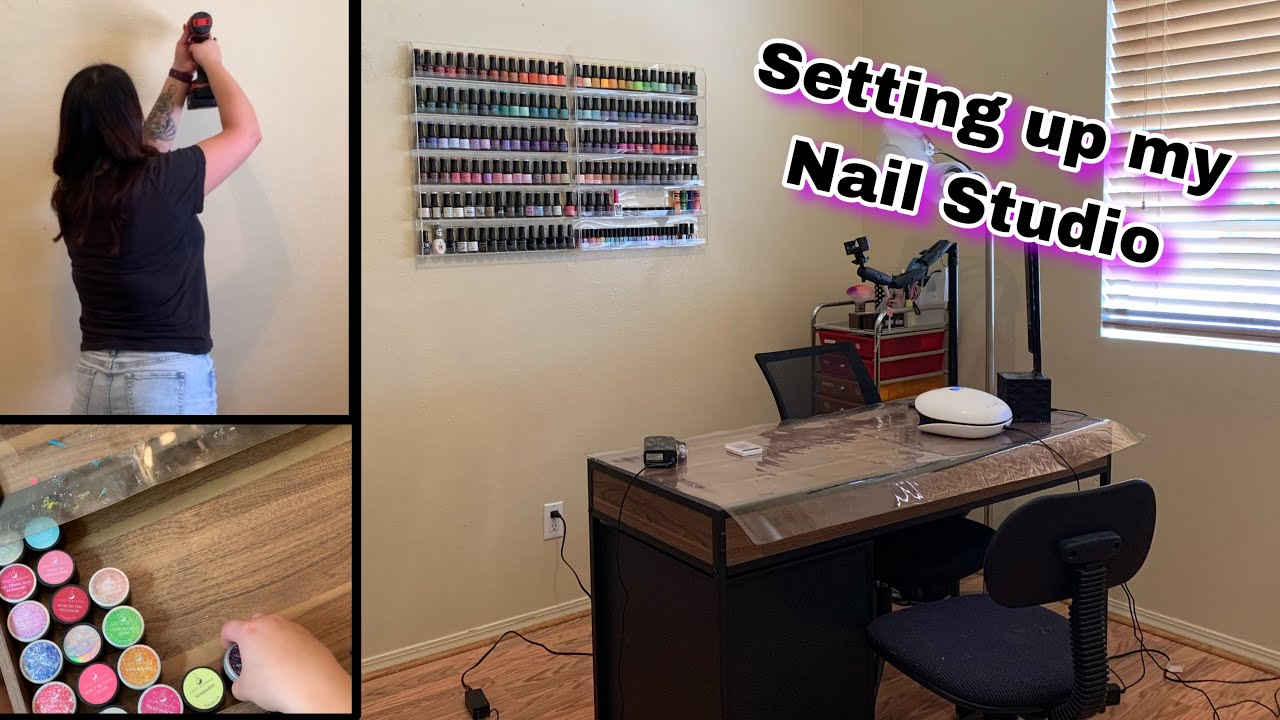 Setting up my New Nail Studio - YouTube