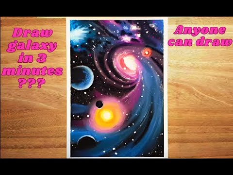 How to Draw a Galaxy in 3 Minutes | Fun and Easy for Everyone! - YouTube