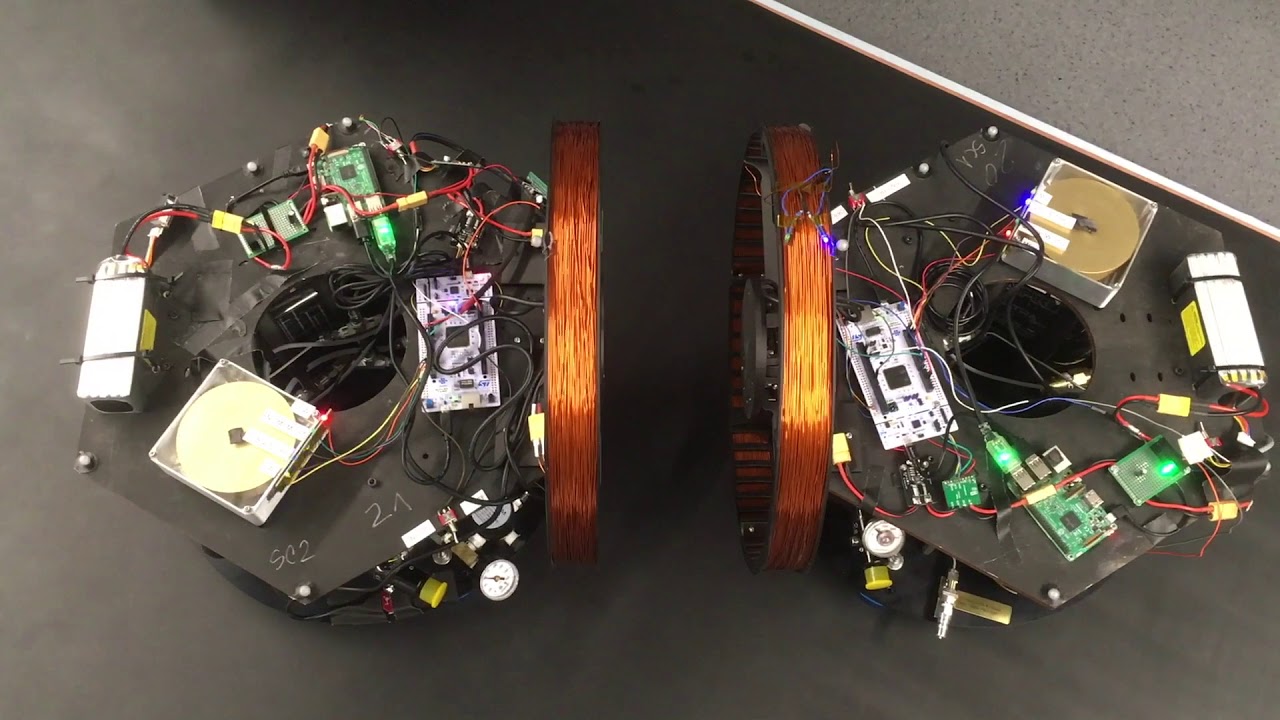 Spacecraft Simulator Electromagnetic Docking System - YouTube