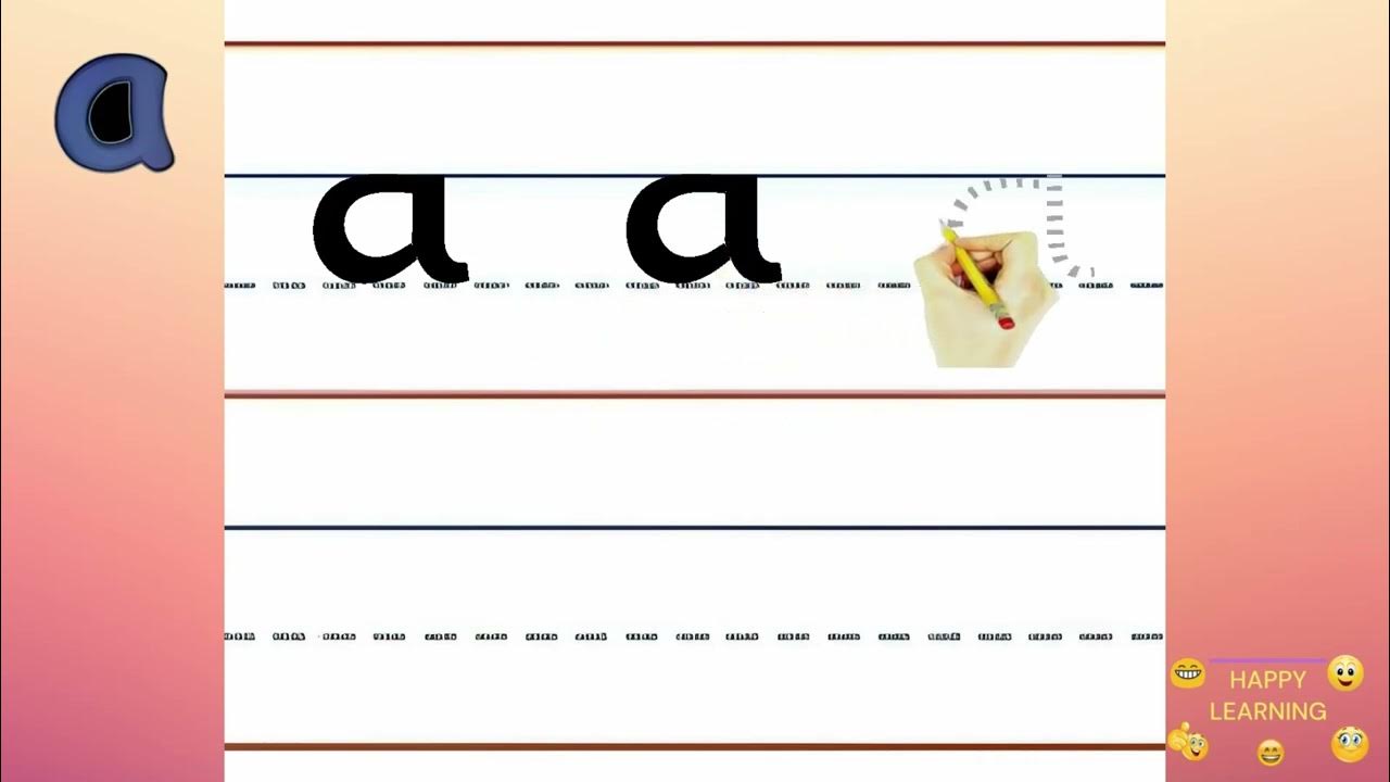 Writing the Small Letter 'a' | step by step Alphabet Learning for Kids ...