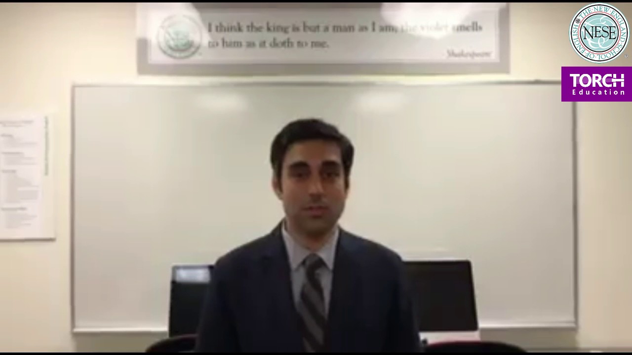 Benefits of studying in Boston with Ashim Shanker, NESE Academic ...