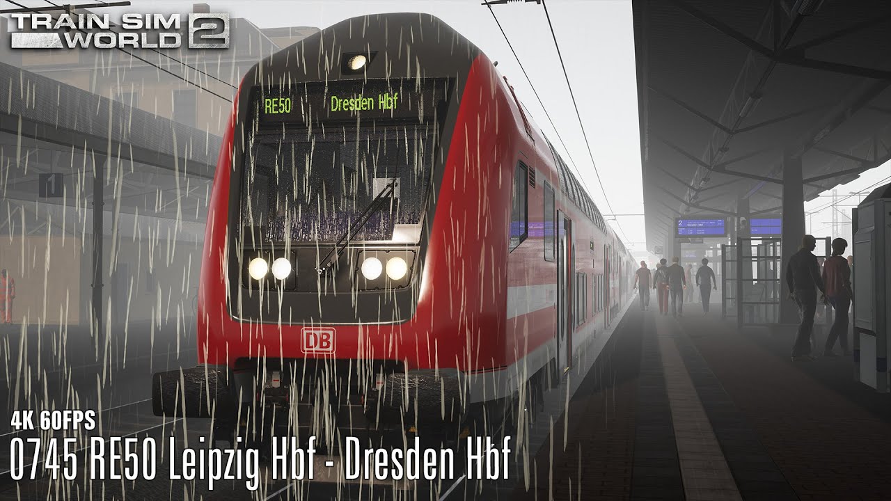 0745 RE50 Leipzig Hbf - Dresden Hbf - Nahverkehr Dresden - BR 766.2 ...