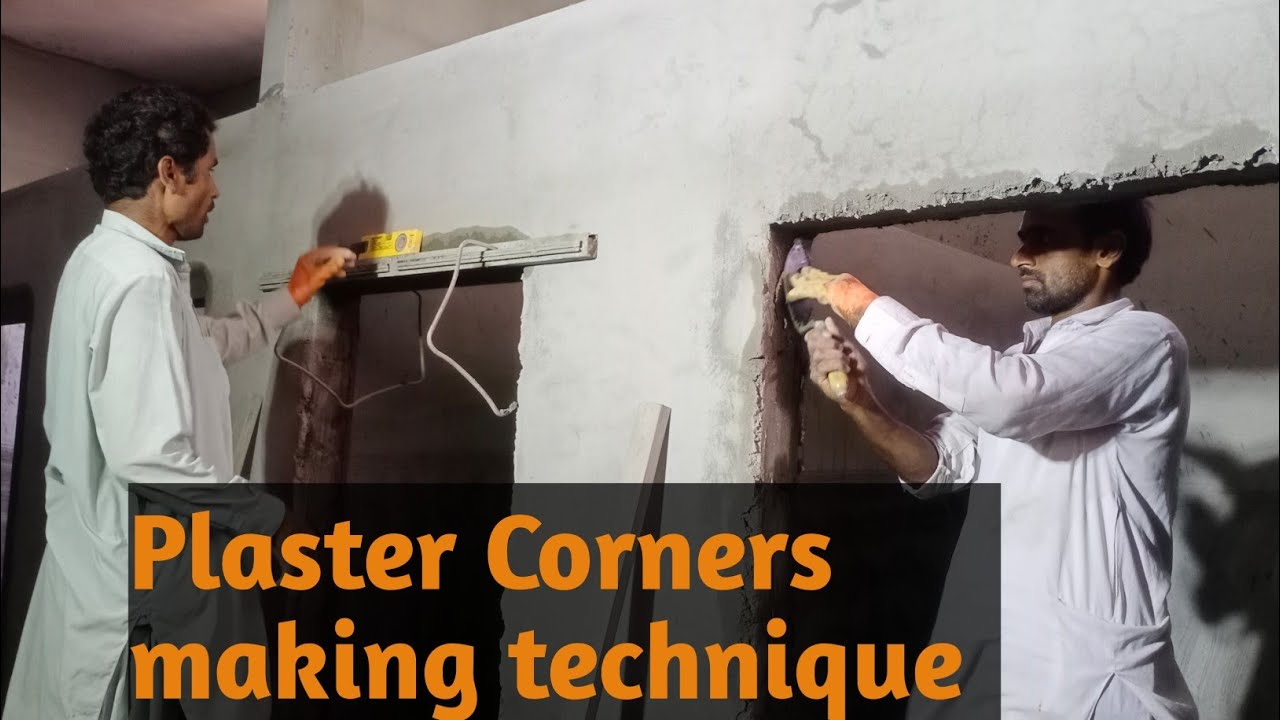How to make plaster corners| wall Plastering techniques| plaster ...