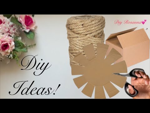 Cestas multiuso /Diy reciclando cartón /Hermosa canasta para la ...