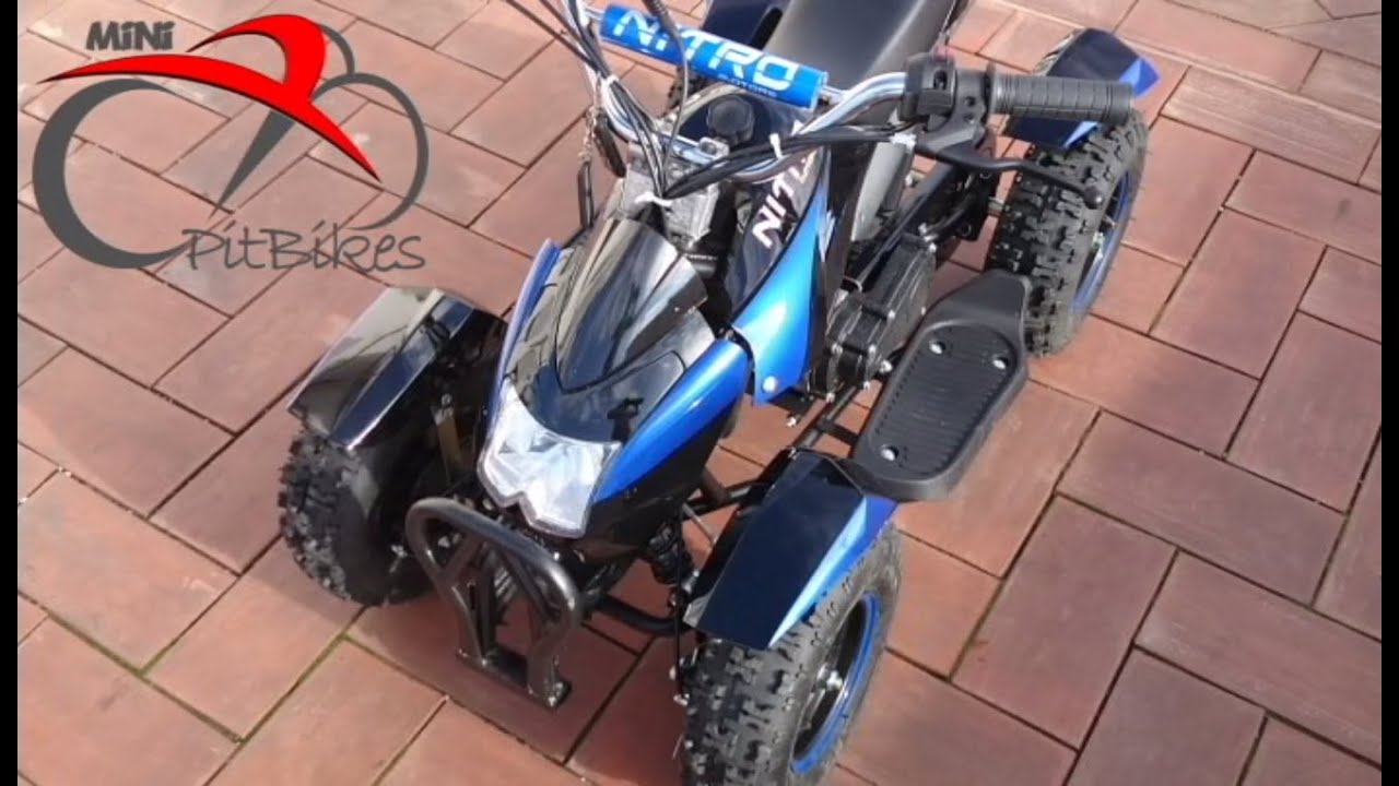 miniQuad COBRA 49cc R6 E Start Nitro Motors | Quad infantil - YouTube
