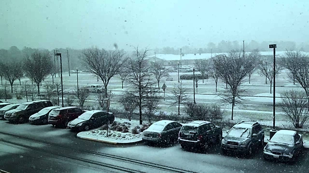 March 6, 2013: Snow at Chesterfield Government Center, Virginia - YouTube