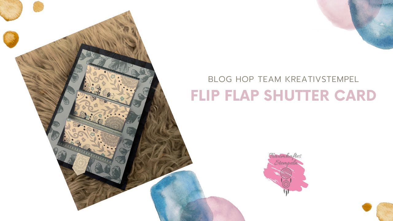 Flip Flap Shutter Card - Blog Hop - Produkte von Stampin Up - YouTube